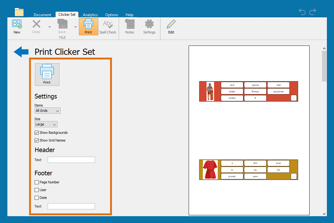 Saving, sharing and printing - Crick Software US